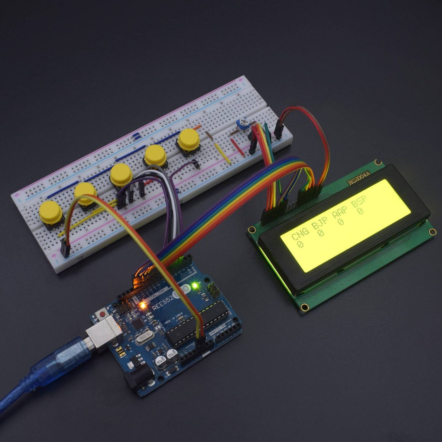 Make A Smart Electronic Voting Machine Using Push Rees52