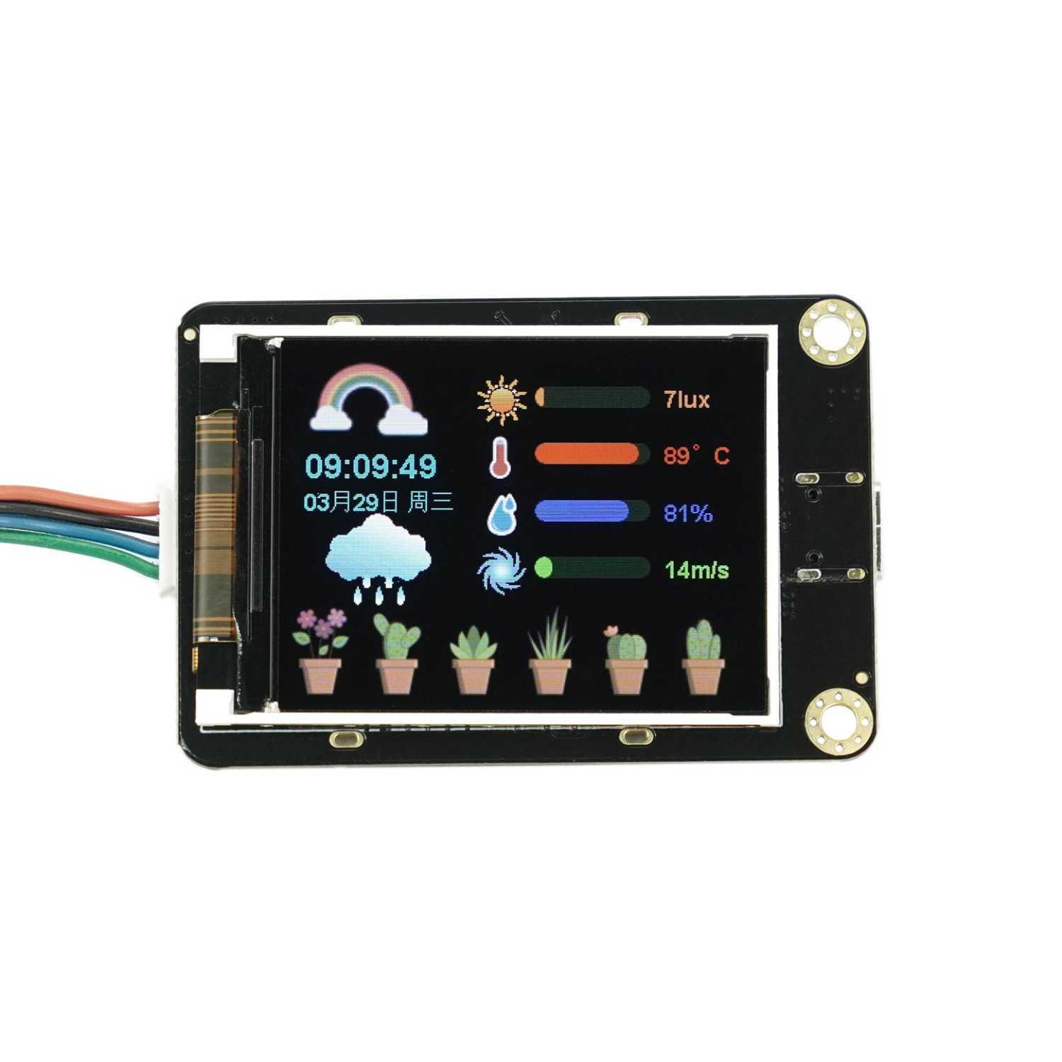 Dfrobot Gravity 20 Inch Ips Color Serial Display With I2c And Uart Rees52