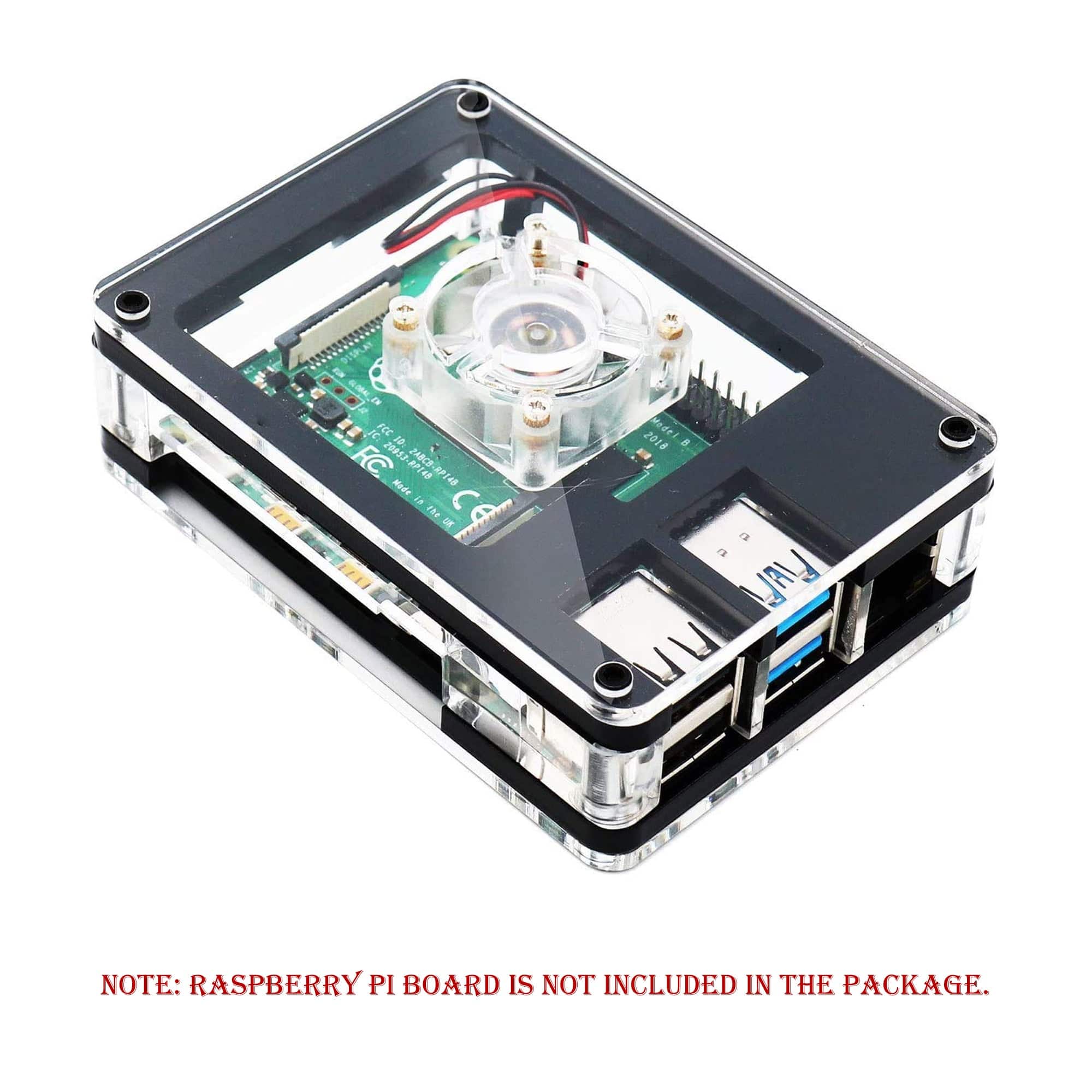 Raspberry Pi 4 Acrylic Case Raspberry Pi 4b Abs Case Rees52
