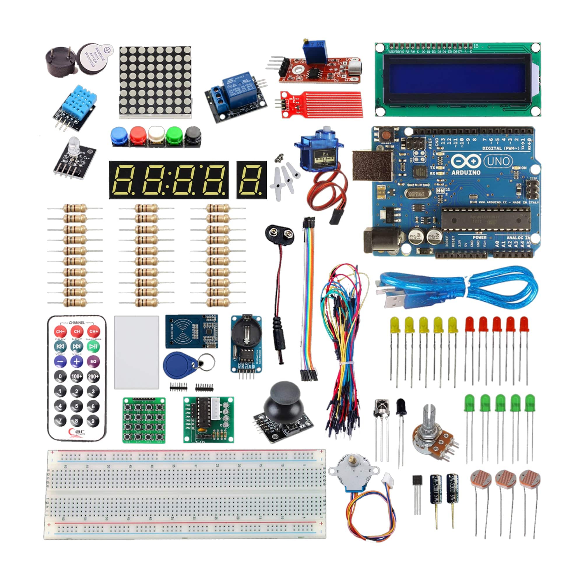 Compatible Arduino Starter Kit with 7-Segment Display – REES52