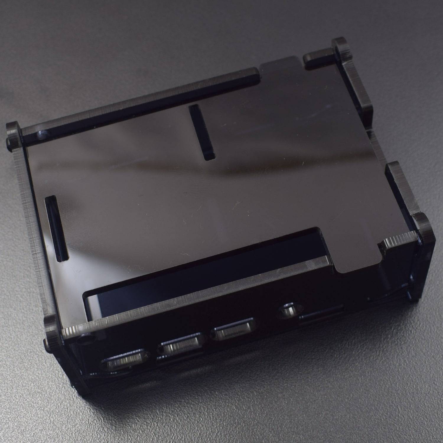 Raspberry Pi 4 7 Layer Acrylic Case Black Type C Rees52