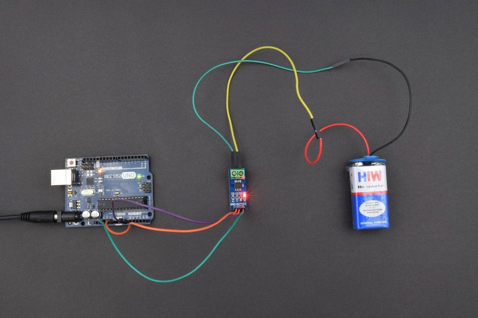 Measure The Current Value Using Acs712 Current Sensor Rees52