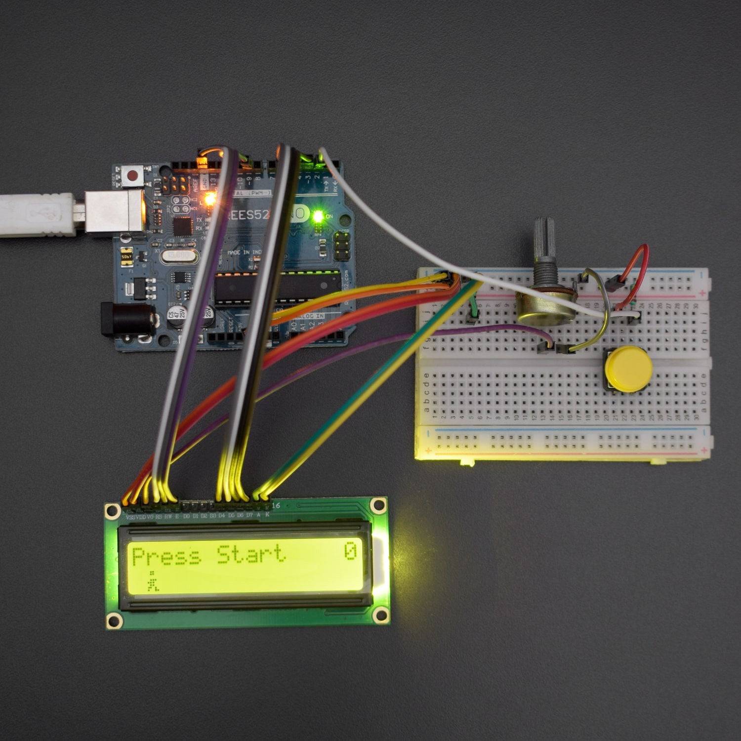 Make A Jumping Jack Game Using 162 Lcd And Push Rees52