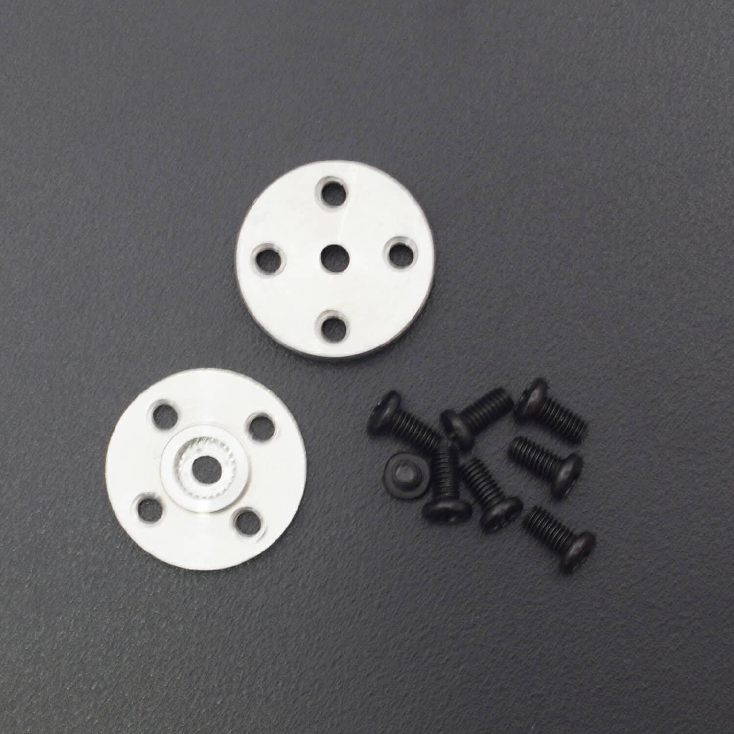 Mechanical Metal Arm Paw Horns for 25T x 20mm RC Robot Servos Round 5 Sets Disc, Adjustable type ...