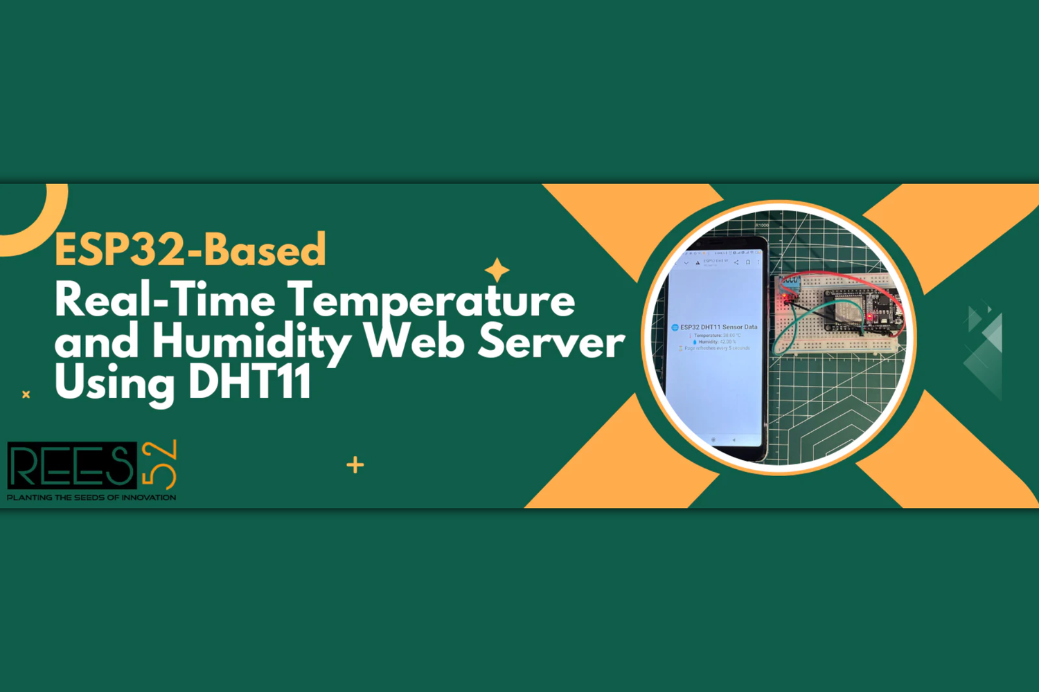 ESP32-Based Real-Time Temperature and Humidity Web Server Using DHT11 – REES52