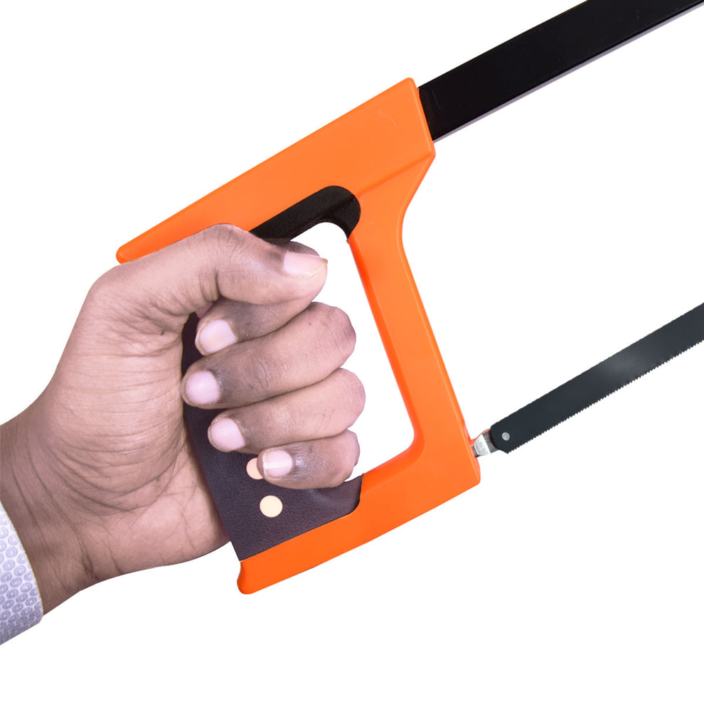GRIPX 12-Inch Hacksaw Frame Heavy-Duty Metal Cutting Hacksaw – REES52