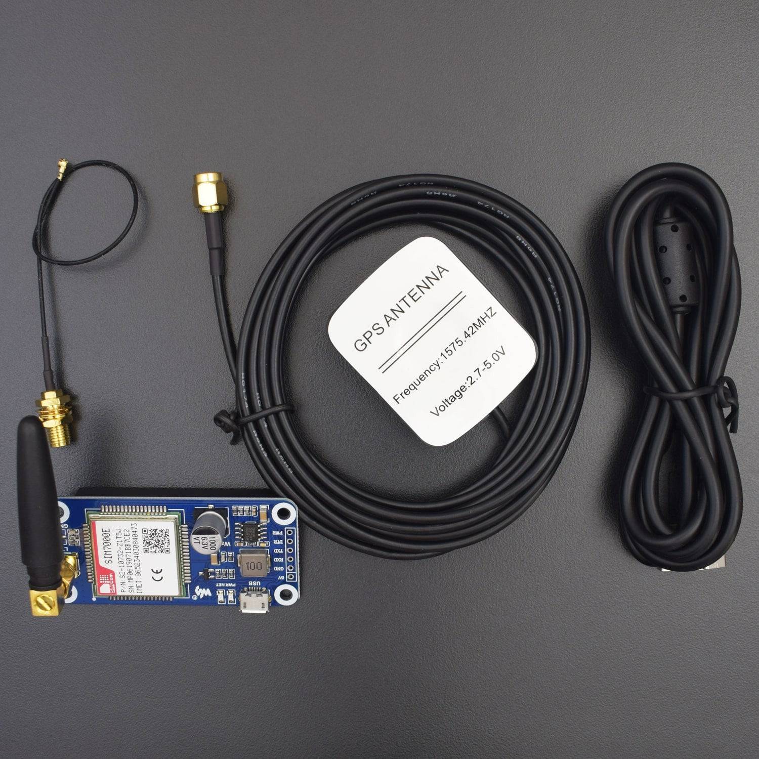 NB-IoT/eMTC/EDGE/GPRS/GNSS HAT For Raspberry Pi, Based On SIM7000E, Supports TCP, UDP, PPP, HTTP ...