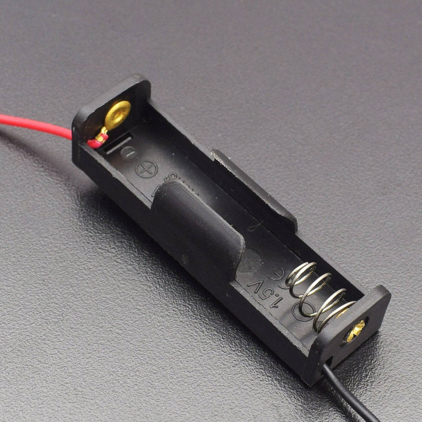 Single Slot 1.5V AA Battery Holder Case With Wire – REES52