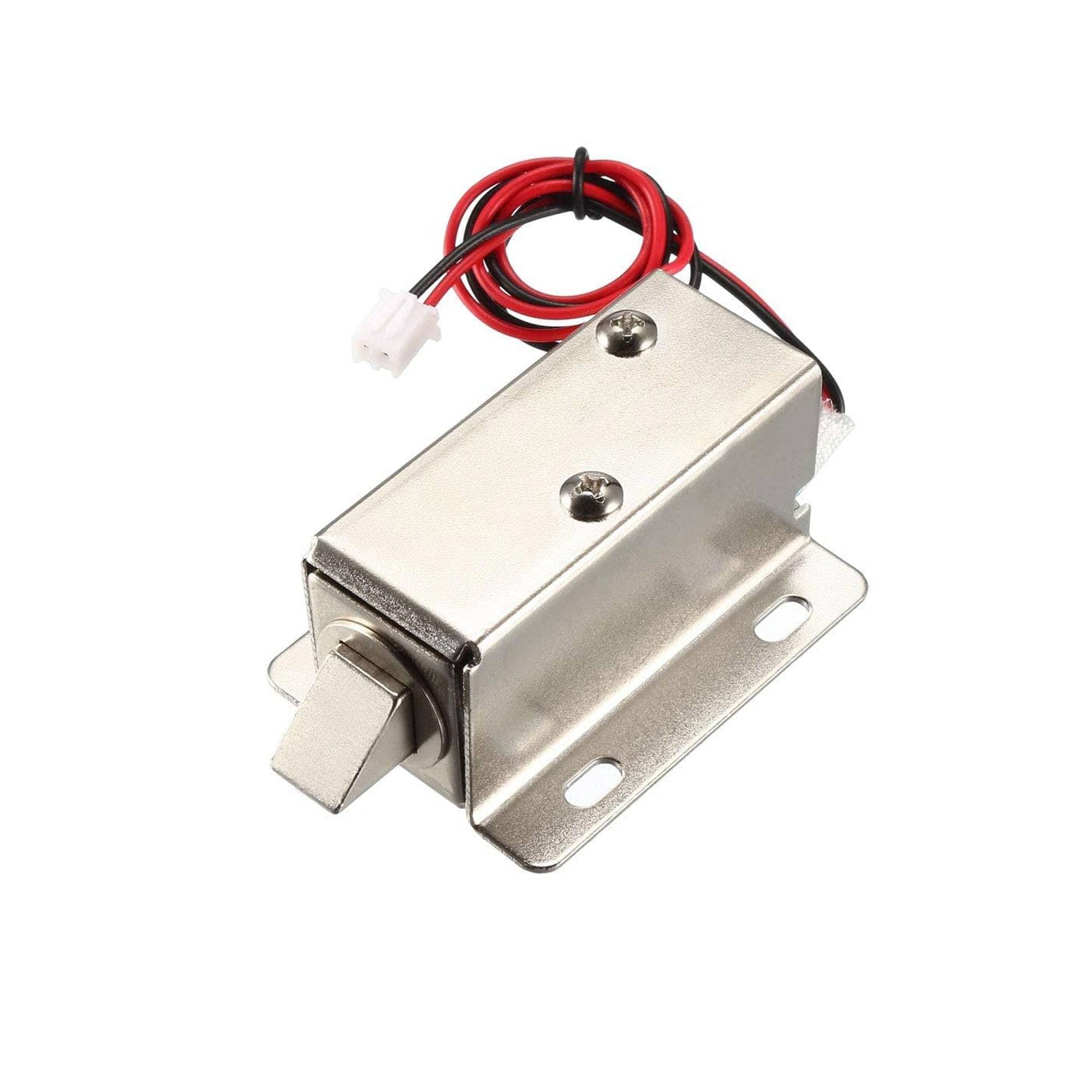 24V Electromagnetic Solenoid 1240 24V DC 0.6A 7.5W Solenoid Door Lock ...
