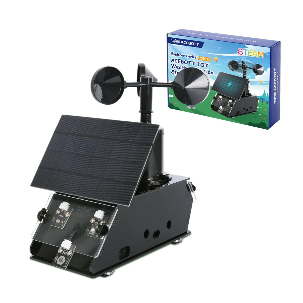 ACEBOTT QE011 STEM Weather Station Starter Kit - Env. Monitor Station ...