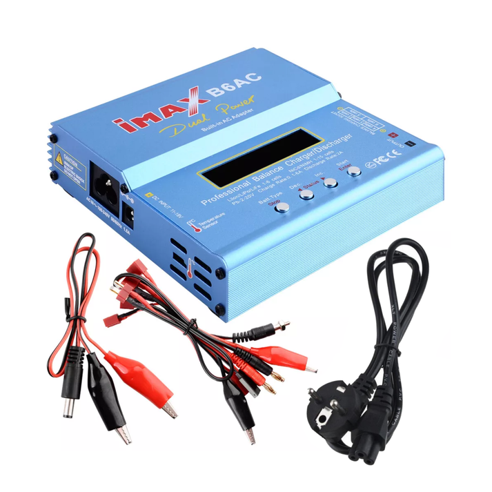 iMAX B6AC Charger 1-6 Cells 80W B6 AC Charger/Discharger with LCD ...