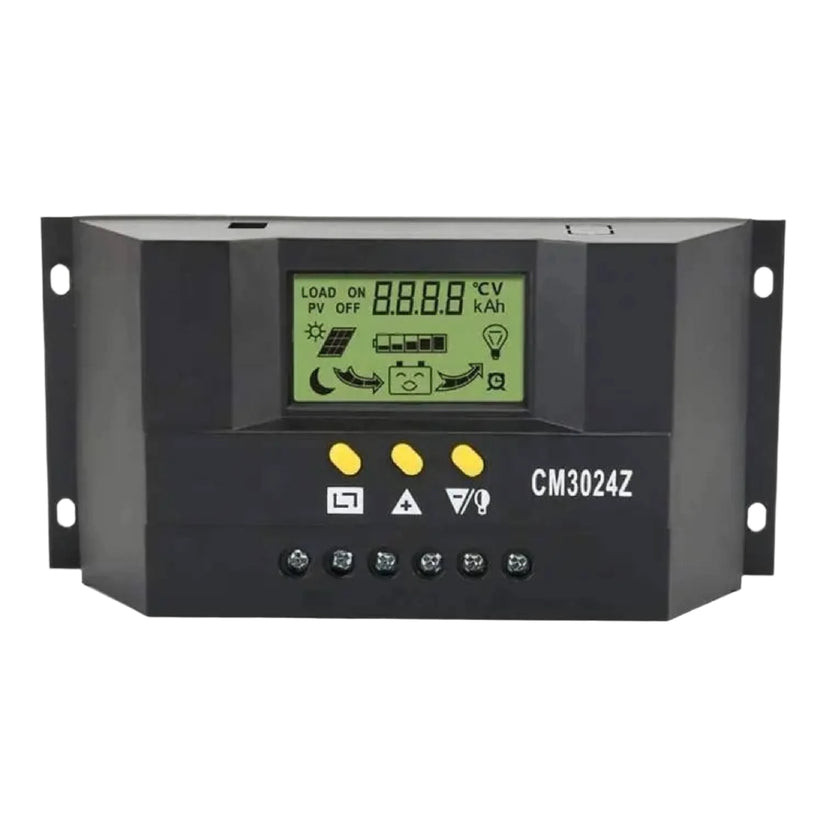 CM3024-30A Solar Charge Controller: 12V/24V PWM 30 Amp PV Controller ...