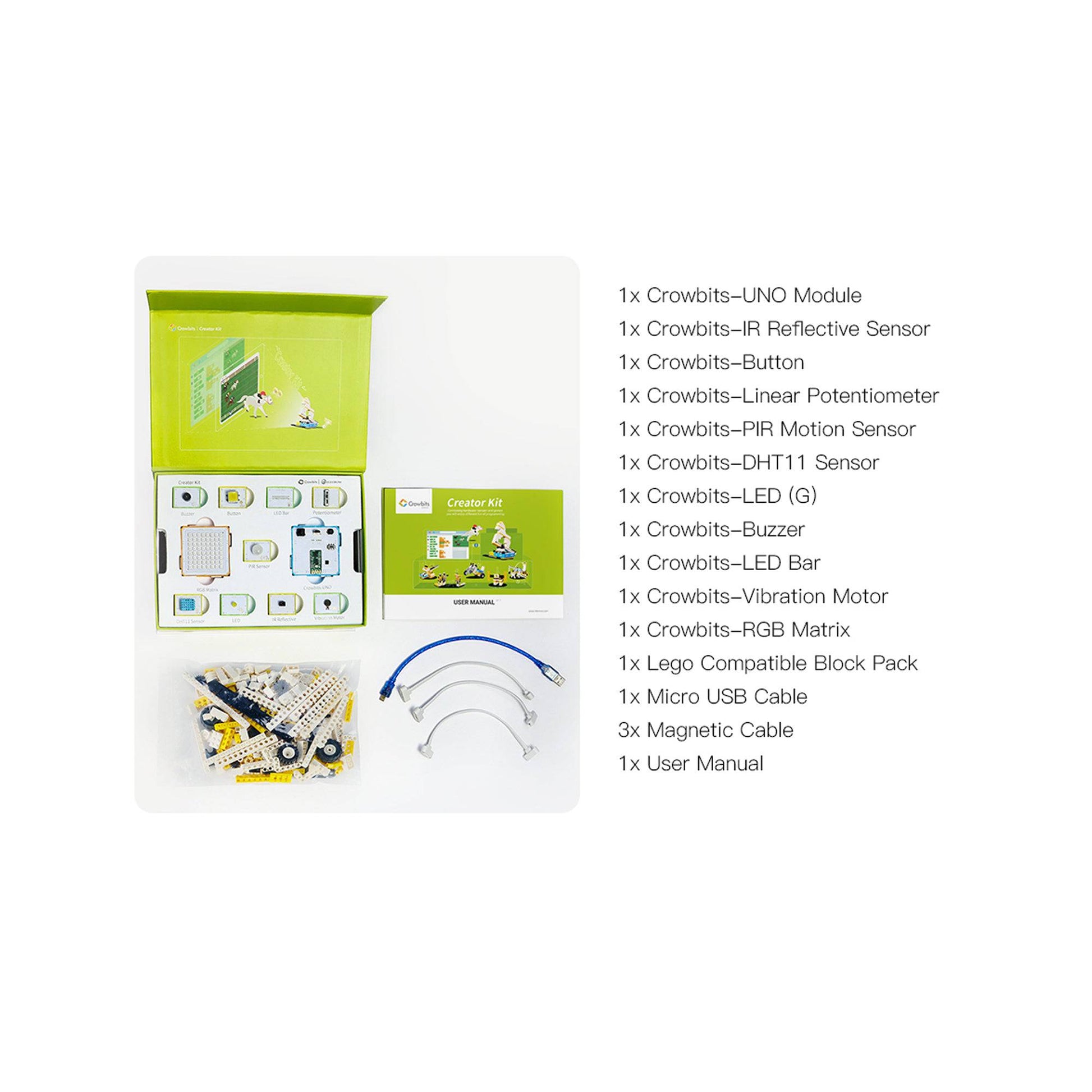 Crowbits Creator Kit Based On Arduino 12 In 1 Stem Toy Rees52