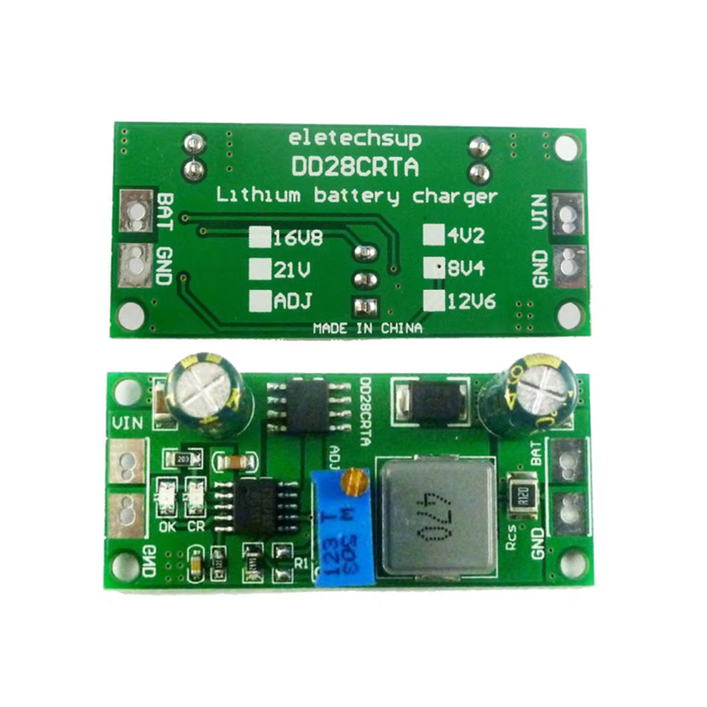 DD28CRTA Lithium Battery Charger Module 2-in-1 1A LiFePO4 Lithium Ion ...