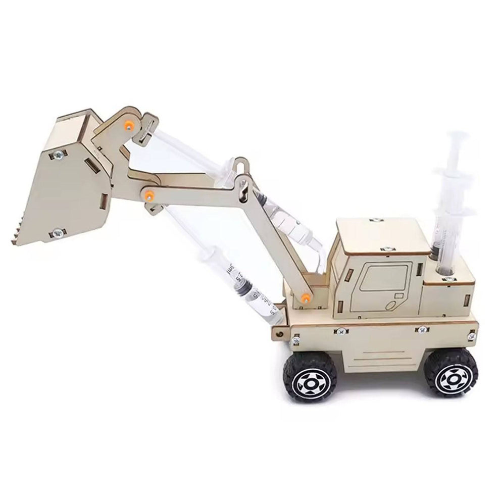 DIY Wooden Hydraulic Loader Kit DIY Puzzle Pack STEM Toy Education Set ...