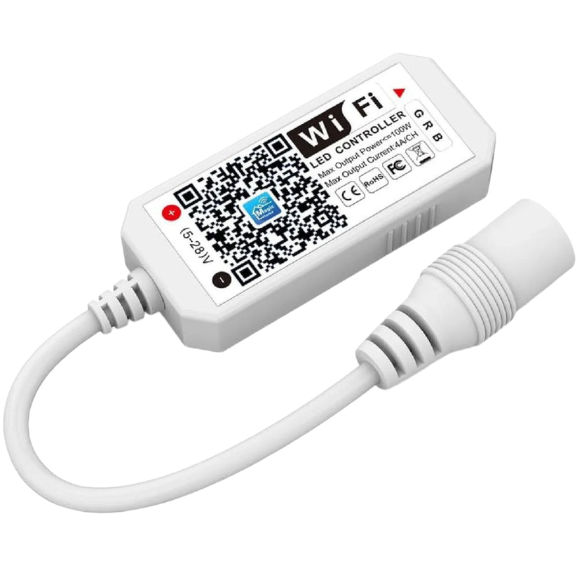 DC5-28V Mini RGB LED Controller 3 Channel 100W Wifi RGB Controller – REES52