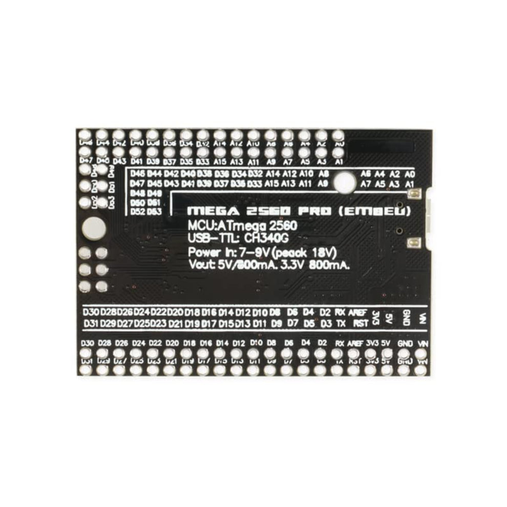 Mega Pro Mini MEGA2560 Pro ATMEGA2560-16AU USB CH340G – REES52
