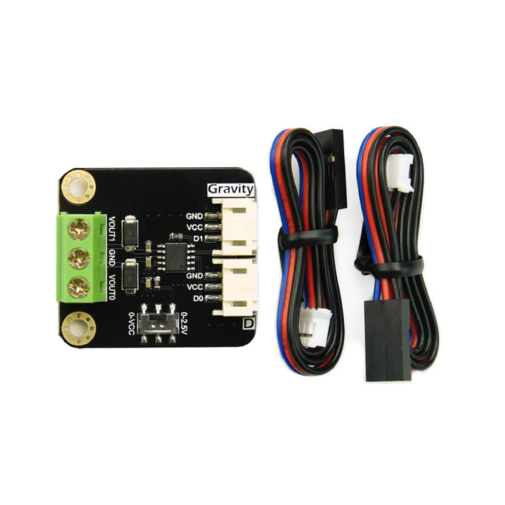 DFRobot Gravity: GP8413 15-bit Dual-Channel I2C DAC Module 0-5V/10V ...