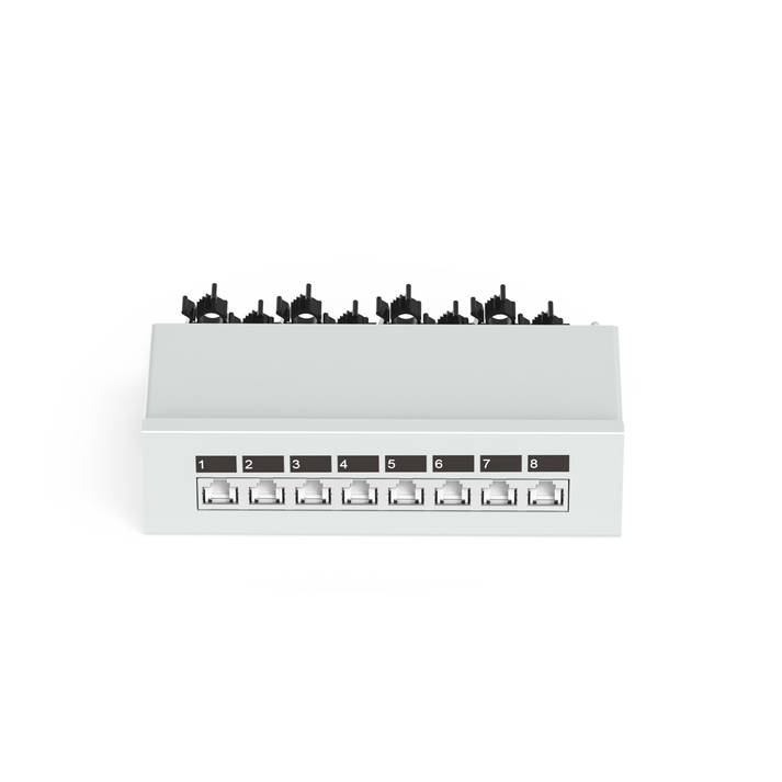 90 Degree 8-Port Shielded Patch Panel Wall-Mount Network Patch Panel ...