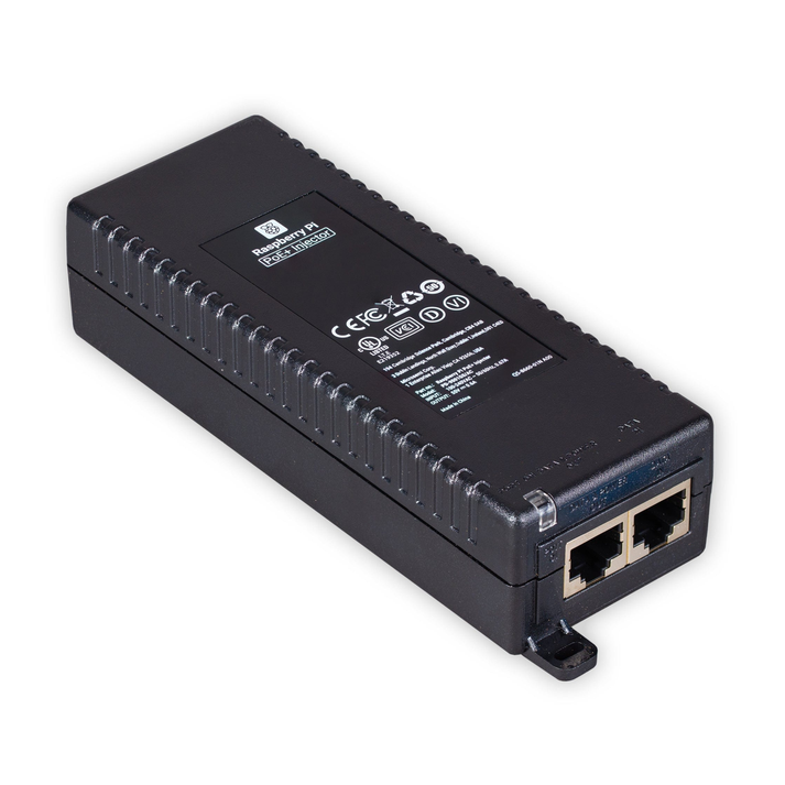 Official Raspberry Pi PoE+ Injector Power over Ethernet Injector – REES52