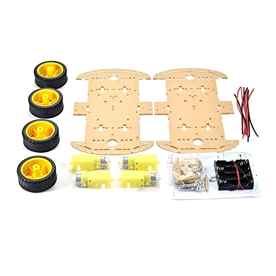 DIY 4-Wheel Smart Car Chassis Kit 4WD Robot Car Chassis Platform Smart ...