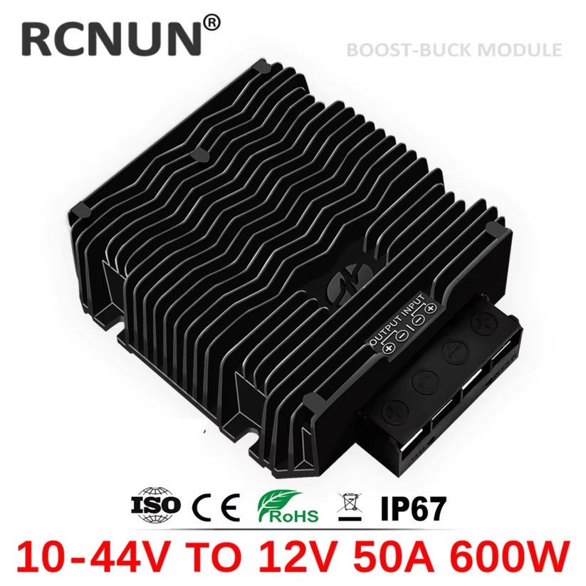 RCNUN 10-44V TO 12V 50A 60A DC-DC Converter High Current Voltage Regul ...