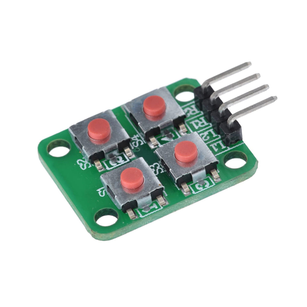 4 Button 2x2 Matrix Keypad Module I2C Interface For Robotics, IoT – REES52