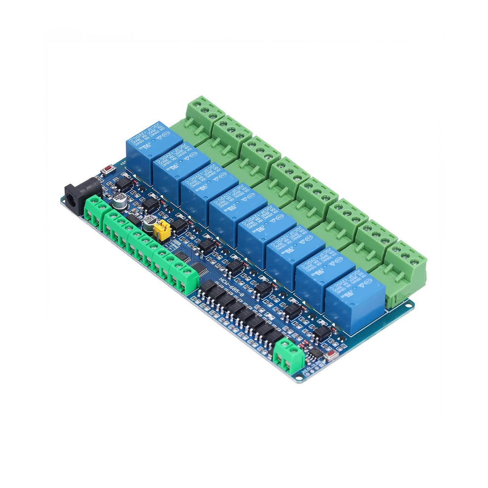 Modbus 8 Channel Relay Module 12V Modbus RTU 8 Channel – REES52