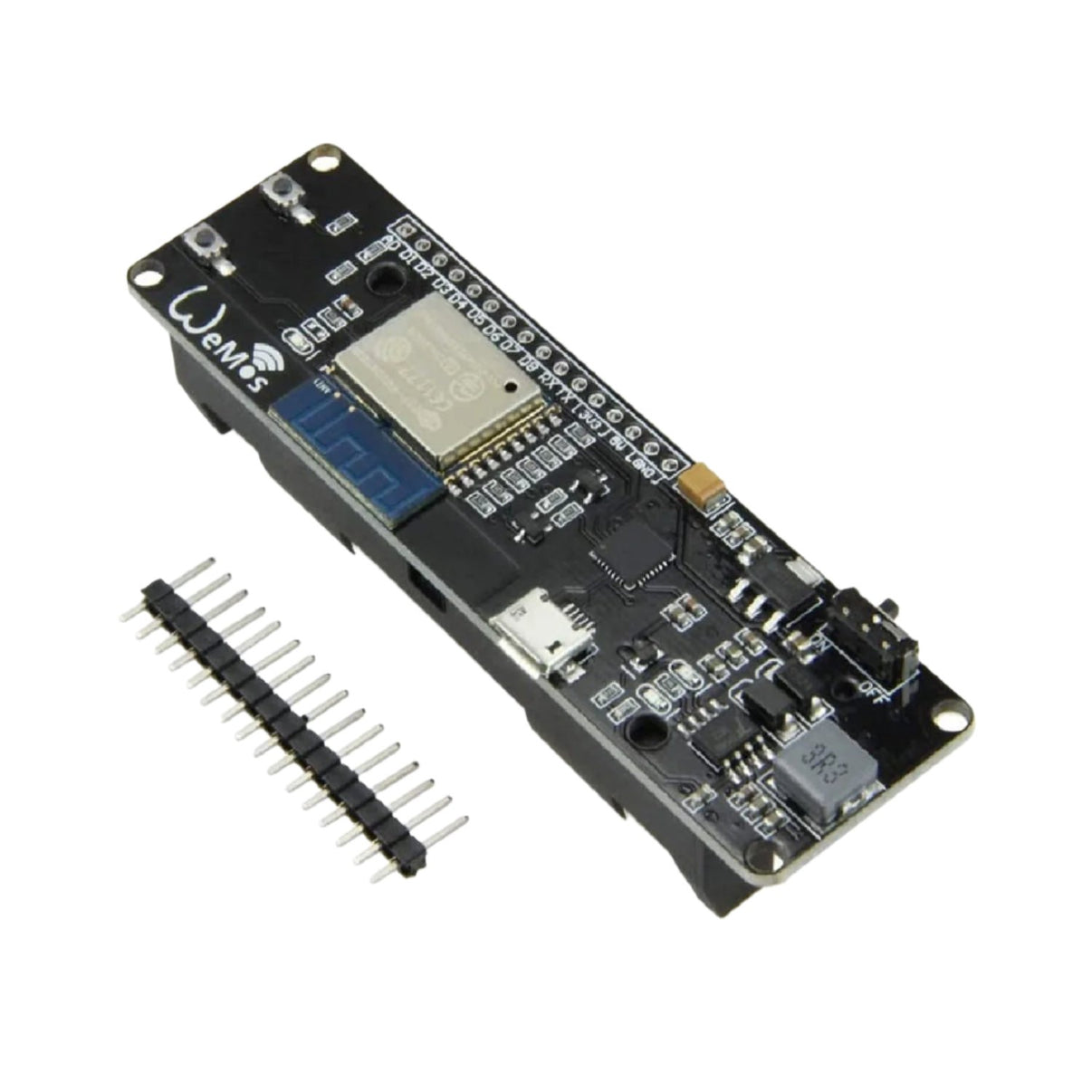 WeMos D1 Mini ESP8266 WiFi Module With 18650 Battery Shield – REES52