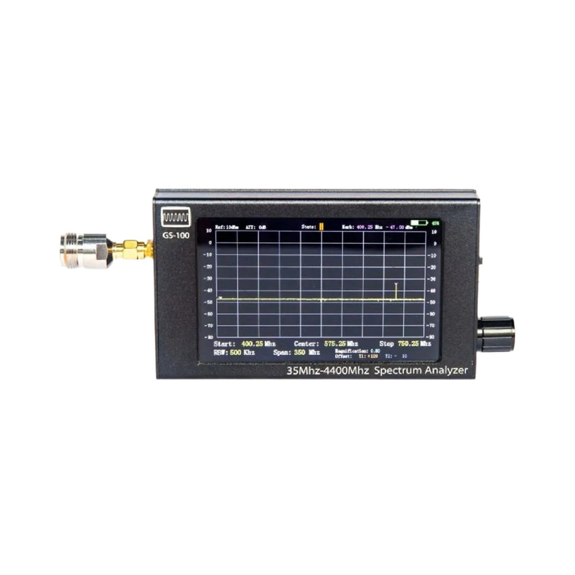 GS100 35M-4400MHz Spectrometer 4.3" Screen Handheld Spectrum Analyzer ...