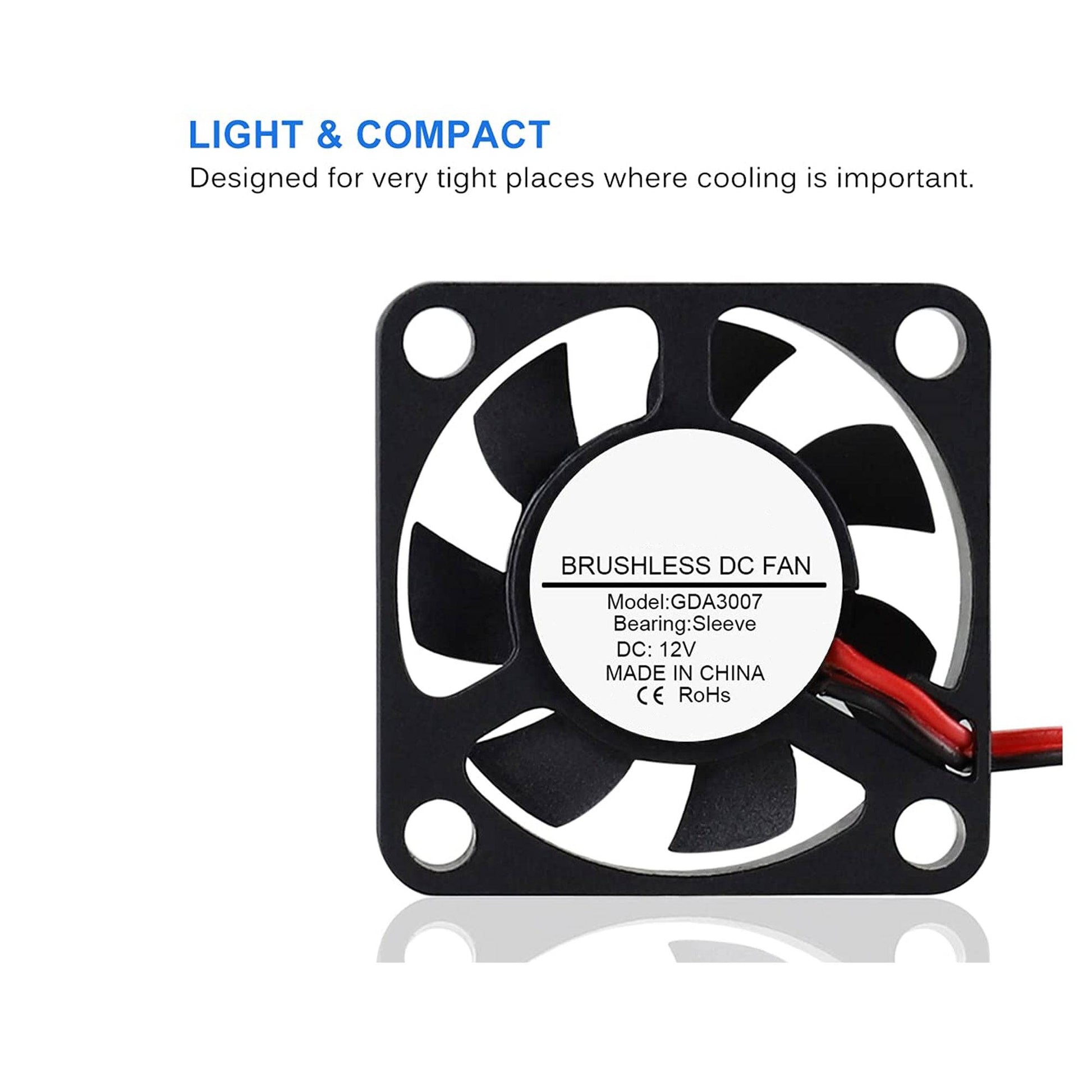 3007 Sleeve Axial Fan 5V DC 30x30x7mm – REES52