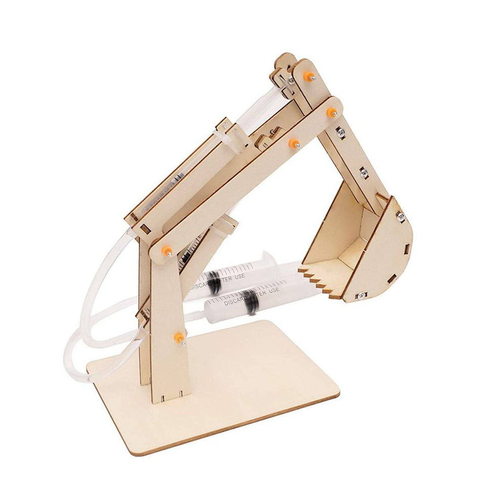 DIY Hydraulic Excavator Kit Wooden Excavator STEM Kit – REES52