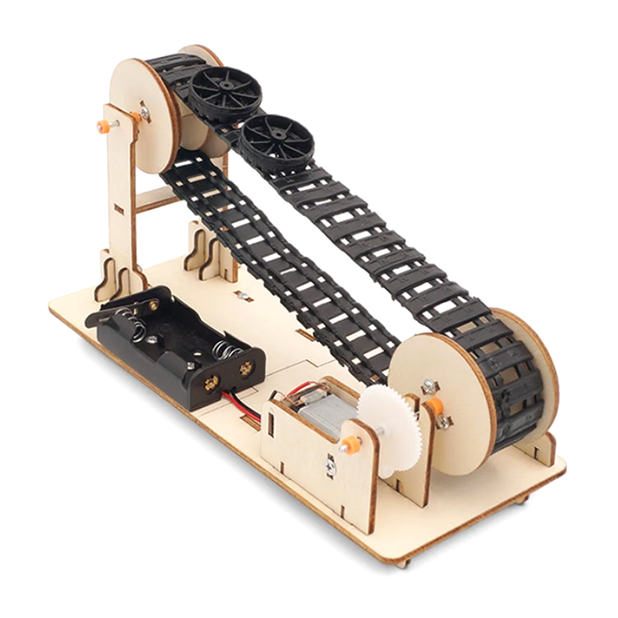 Wooden Conveyor Belt STEM Kit DIY Electric Conveyer – REES52