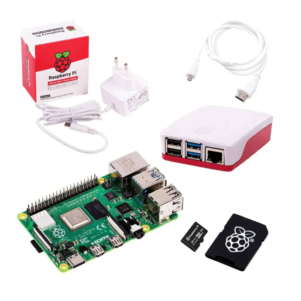 Raspberry Pi 4 Model B Starter Kit Your All In One Diy Computer Rees52 7135