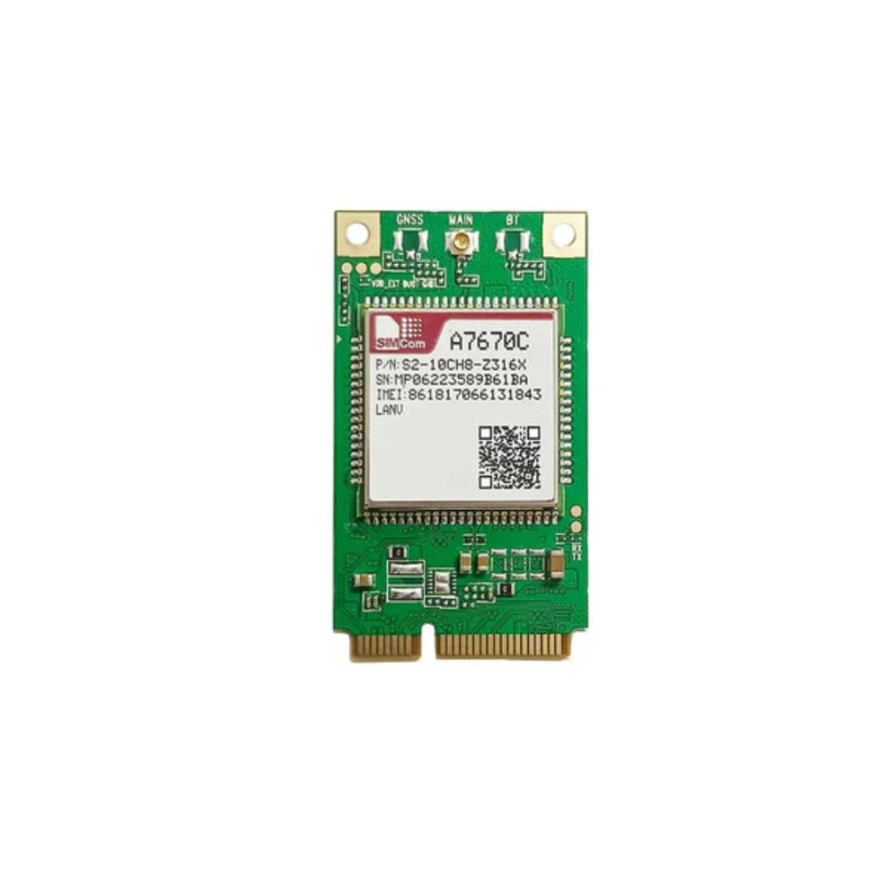 SIMCOM A7670C LTE Cat1 PCIe Module High Performance LTE Cat 1 Module ...