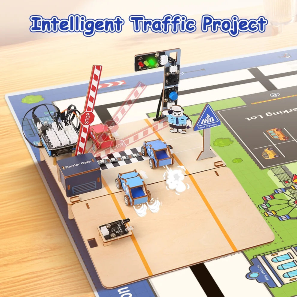Buy ACEBOTT QE027 Smart Traffic Systems STEM Kit For 8-16 Years Kids ...