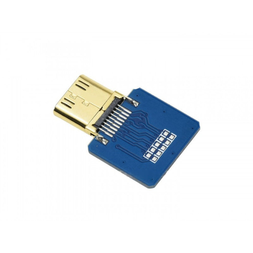 Waveshare Mini HDMI to FFC 20Pin 0.5mm Pitch Straight Female Adapter ...