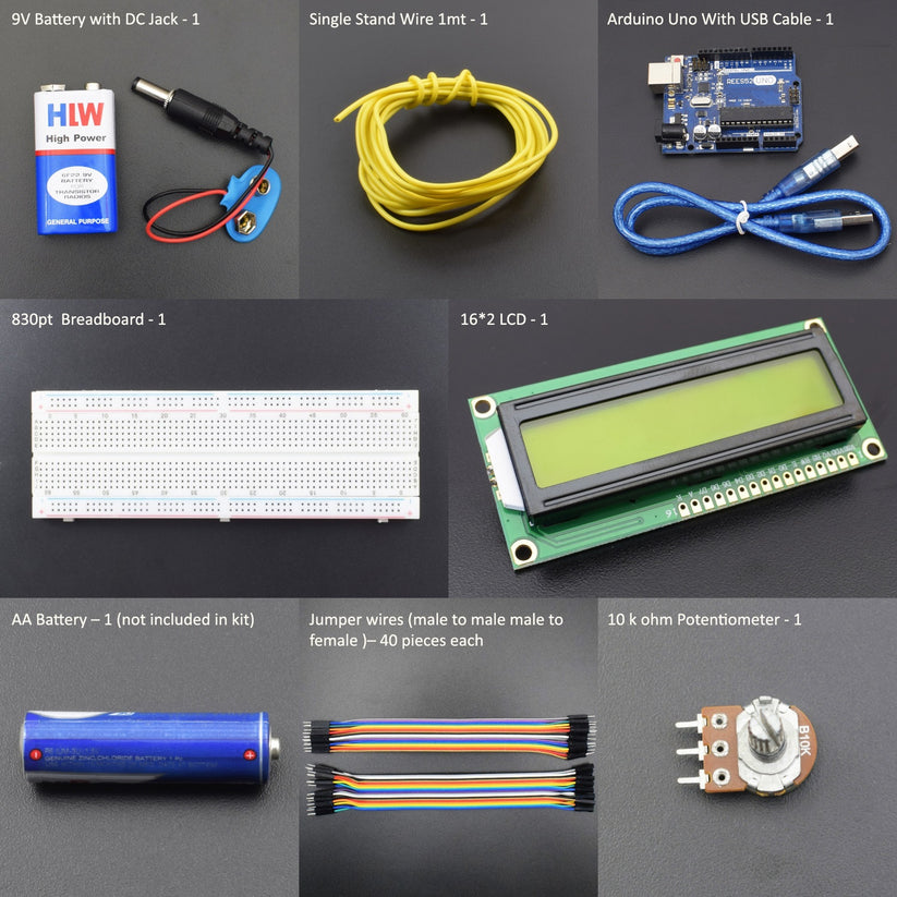 Make a Digital Voltmeter Using 16*2 LCD Display Interfacing Arduino Uno ...