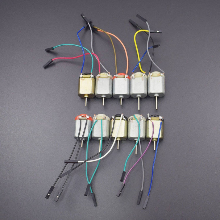 10 Pcs Small DC Motor With Wire 6V High-Speed For RC – REES52