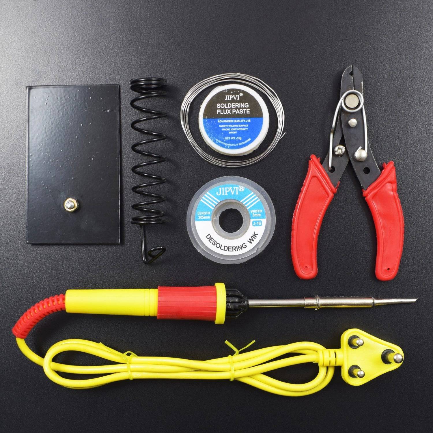 6in1 Soldering Kit Electric Soldering Iron Stand Tool Wire Stripper Kit ...