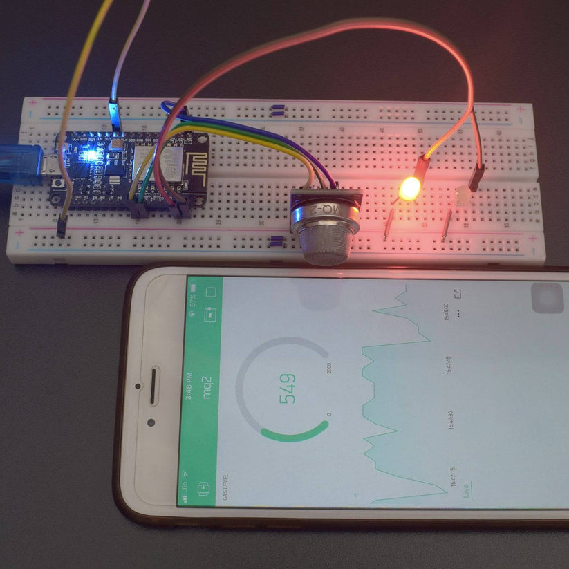 Make an IoT based Gas level controlling system using – REES52