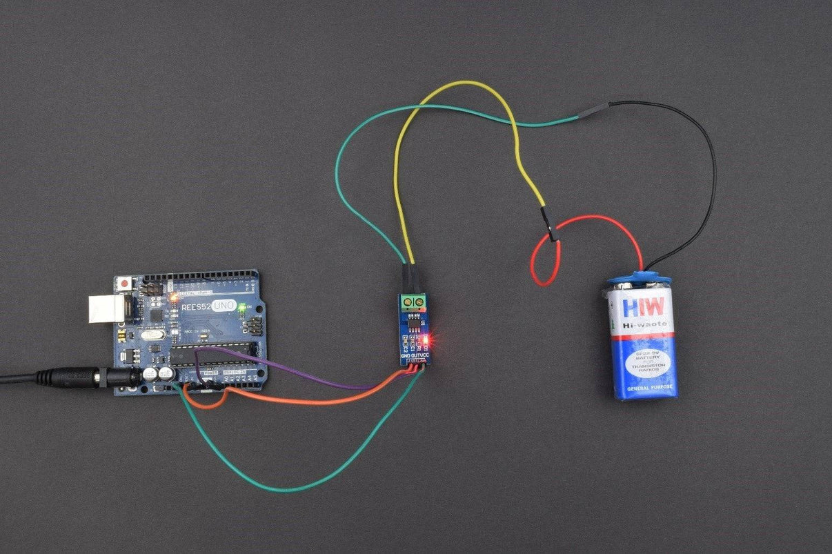 Measure the current Value using ACS712 Current Sensor- 30A interfacing ...