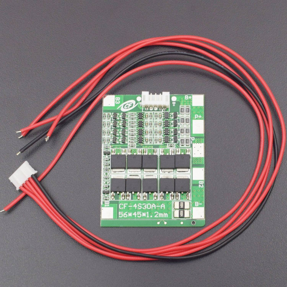 14.8V 4S 30A 18650 Lithium Battery BMS PCB Integrated – REES52