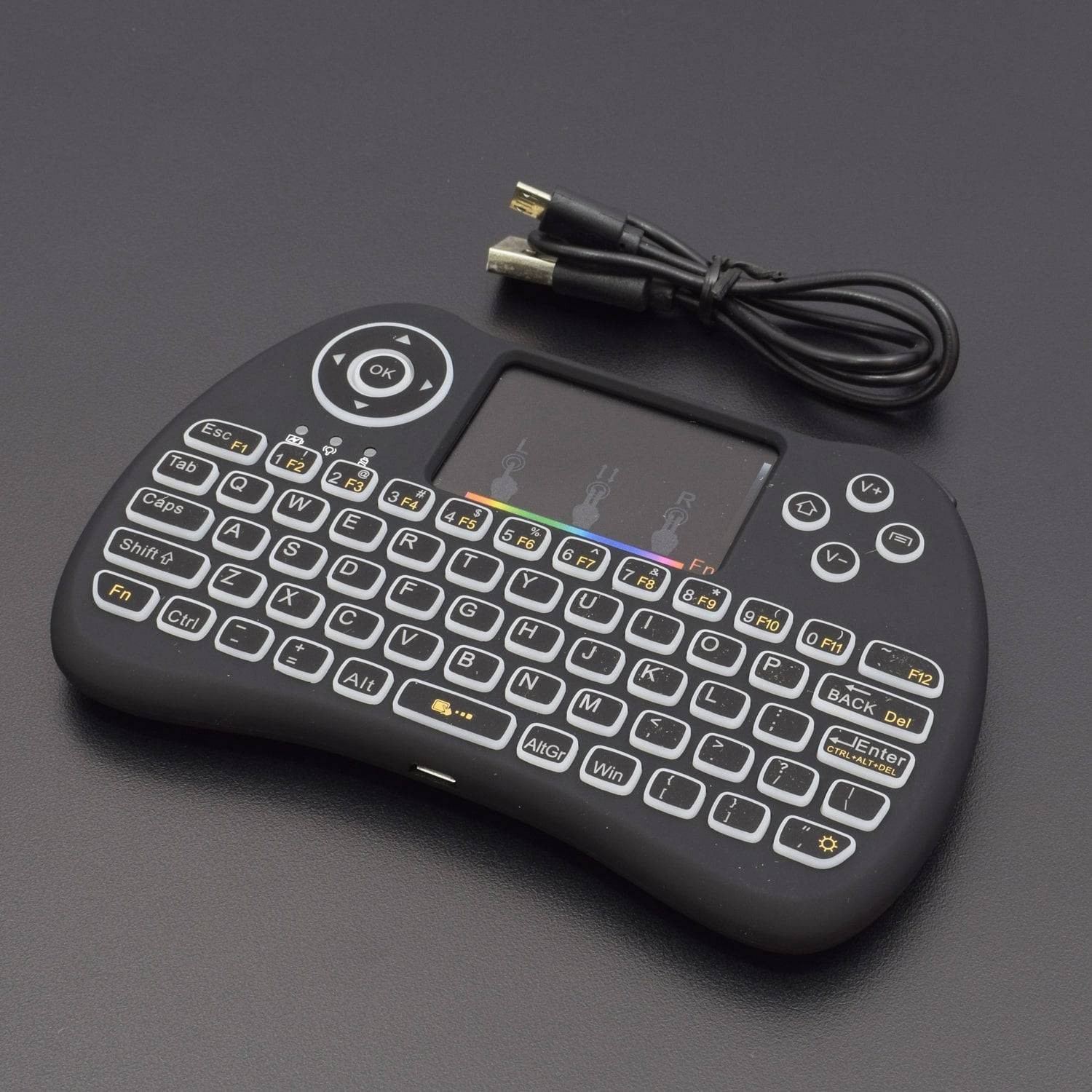 H9 2.4GHz Backlit Mini Wireless Keyboard Handheld – REES52
