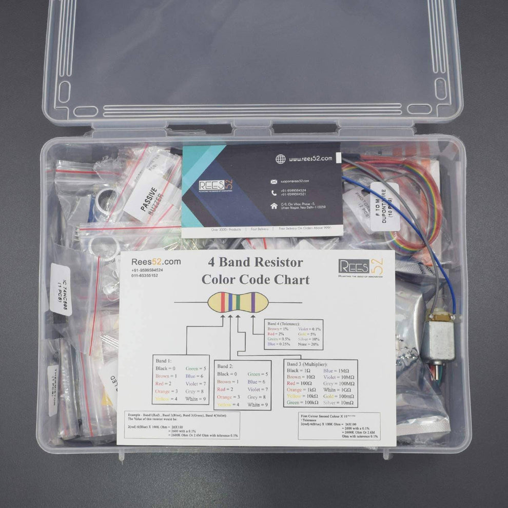 Basic Starter Kit for Arduino with UNO R3 Breadboard – REES52